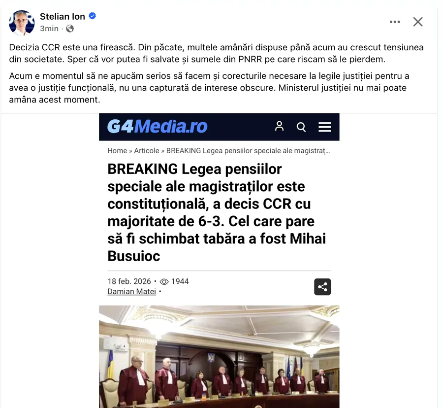 UPDATE. Decizie finală la CCR: legea pensiilor speciale ale ...