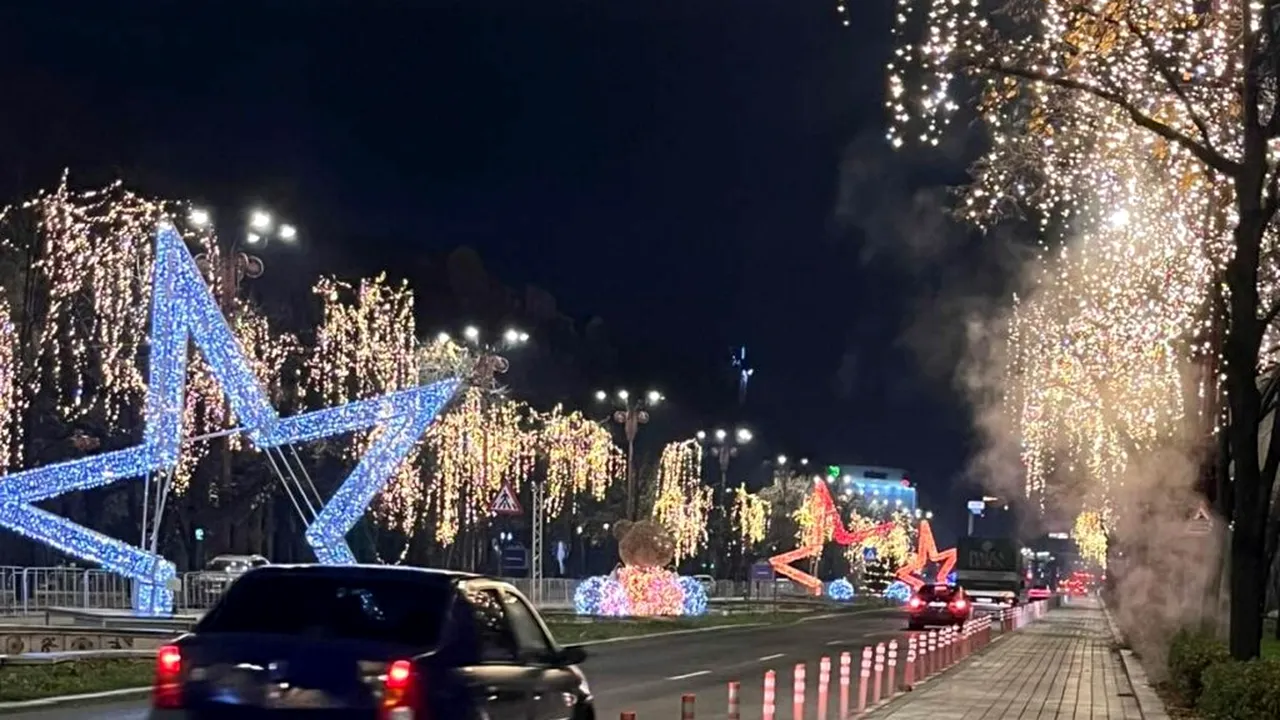 Iluminatul festiv din București a fost prelungit. Ce zone rămân luminate