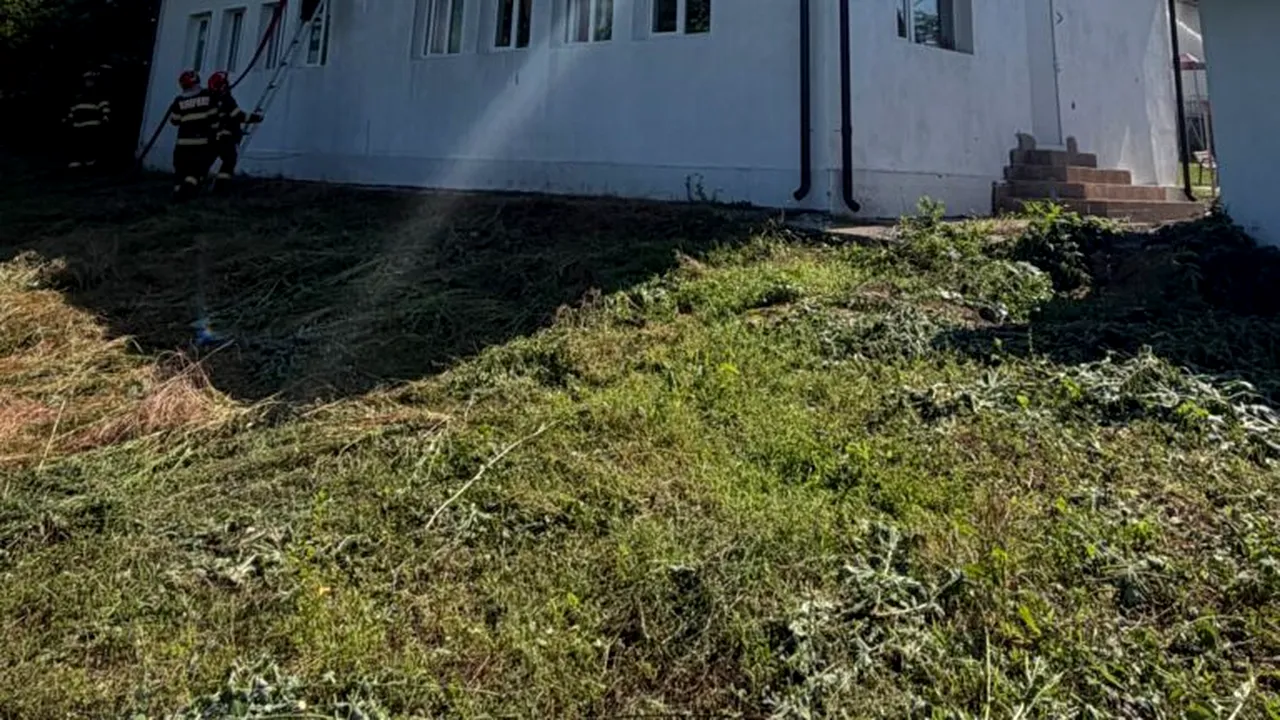 Incendiu la o grădiniță din Prahova, după ce un acoperiș a luat foc ...